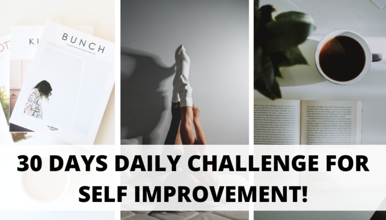 30 Days Daily Challenge for Self Improvement!