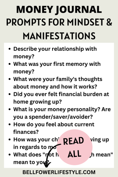 23 Money Journal Prompts for Growth Mindset and Manifestation