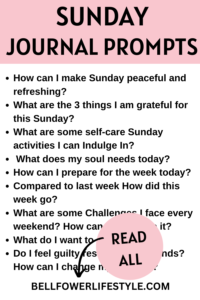 17 Thoughtful Sunday journal prompts for a weekly reset