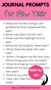 39 Ultimate Journal Prompts for the New Year 2025 to have a fresh start!