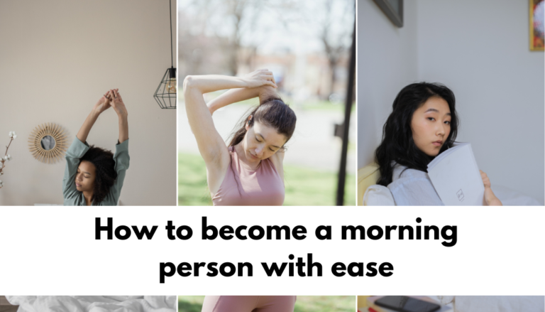 How to become a morning person with ease - Bellflower Lifestyle
